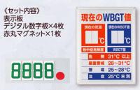 安全標識/誘導標識/工事看板等 通販サイト|標識DEサイン / HO-198 鉄板製 WBGT値表示板 600×450㎜